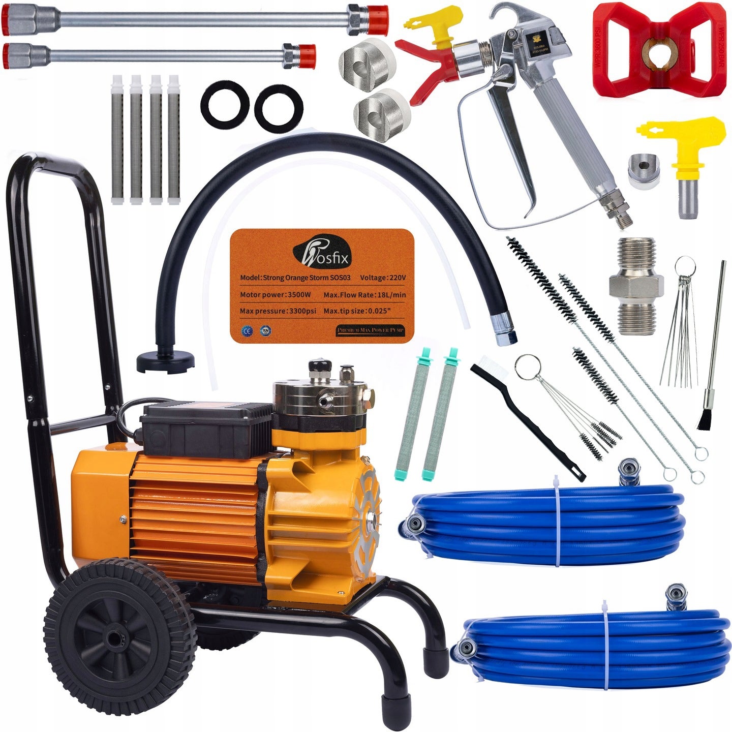Agregat Malarski Rosfix Strong Blue Storm SBS03 – Puissance 3500W ...