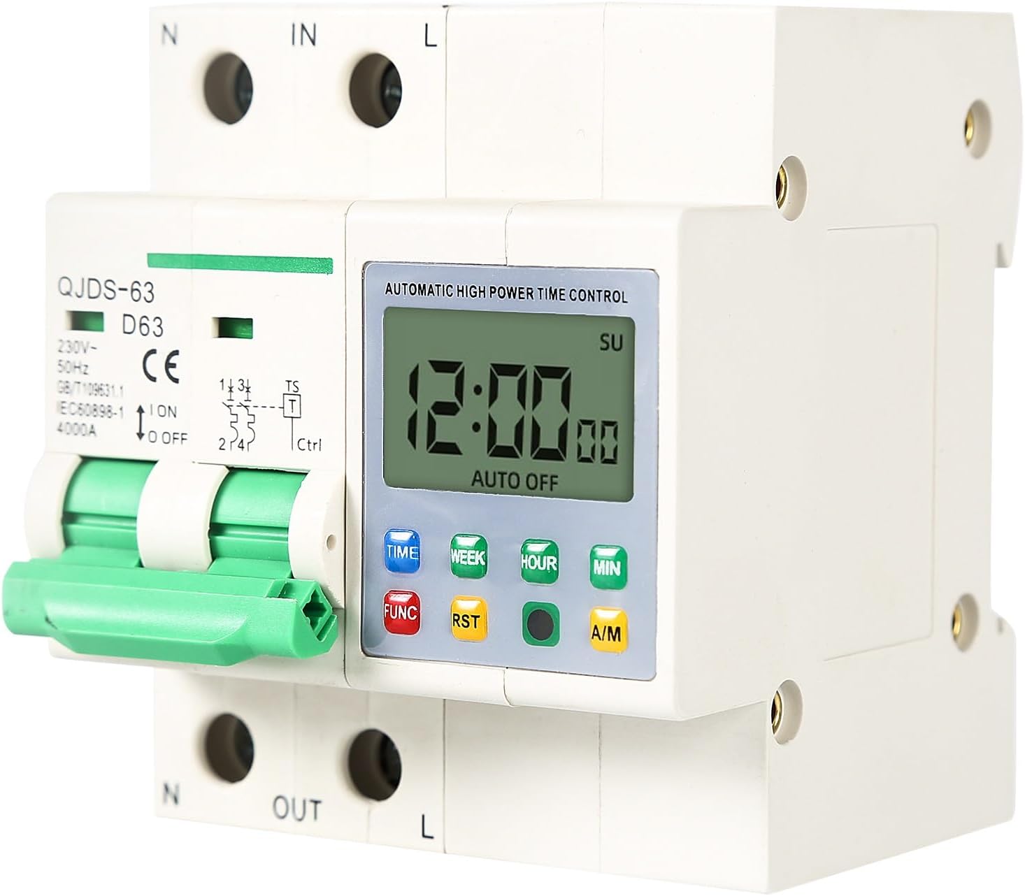 Temporizador automático de alta potencia con 16 grupos de control de ...