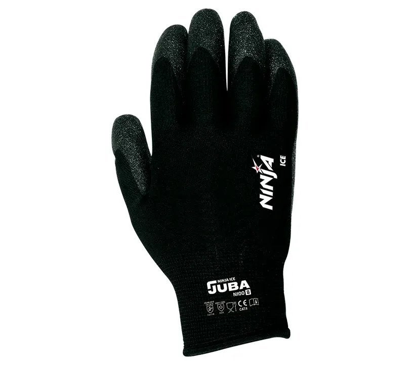 Gants de Travail Froid Ninja JUBA NI00 - Tricot Polyamide Enduction PVC ...