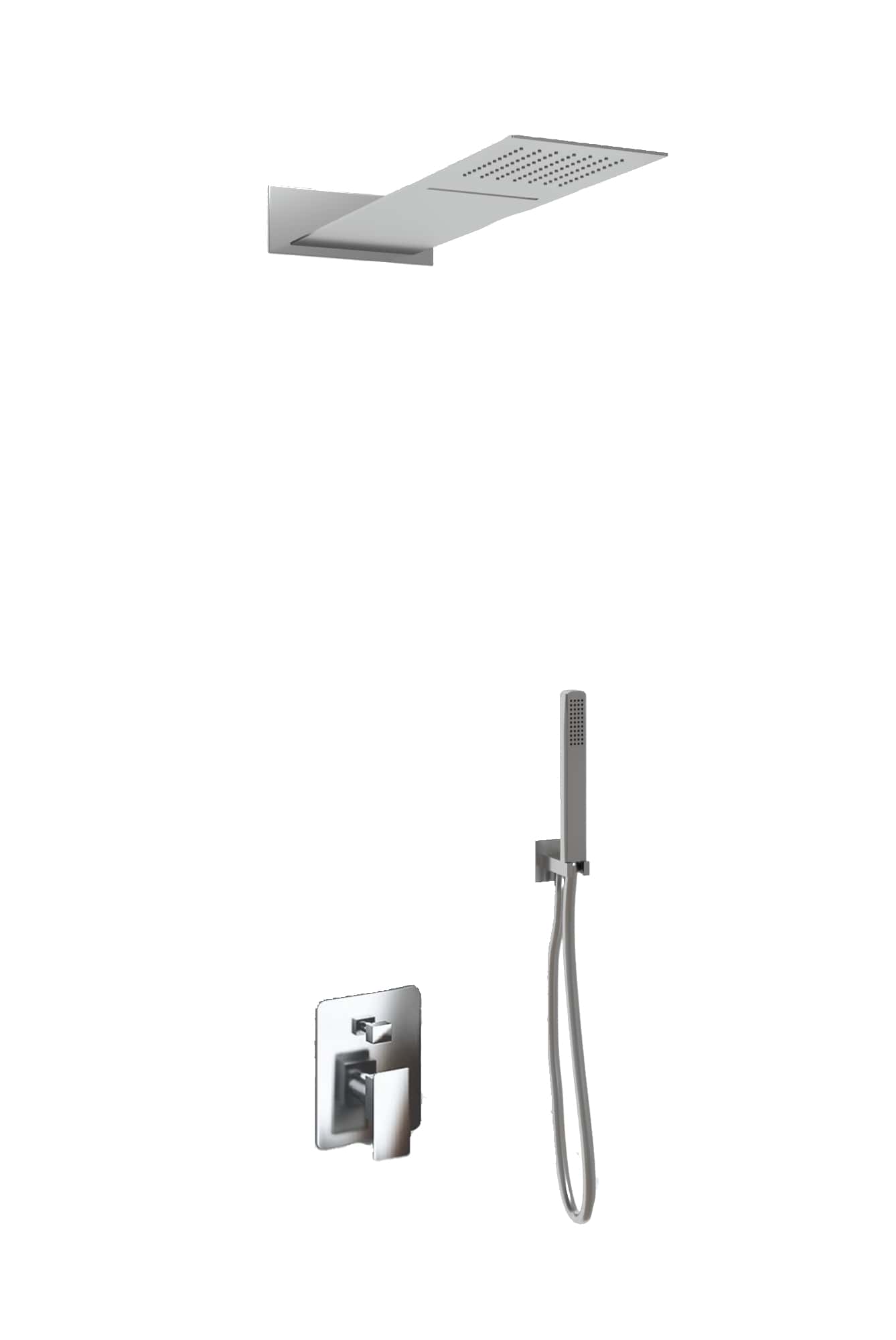 Set pour douche triple fonction modéle slim avec douchette à main ...