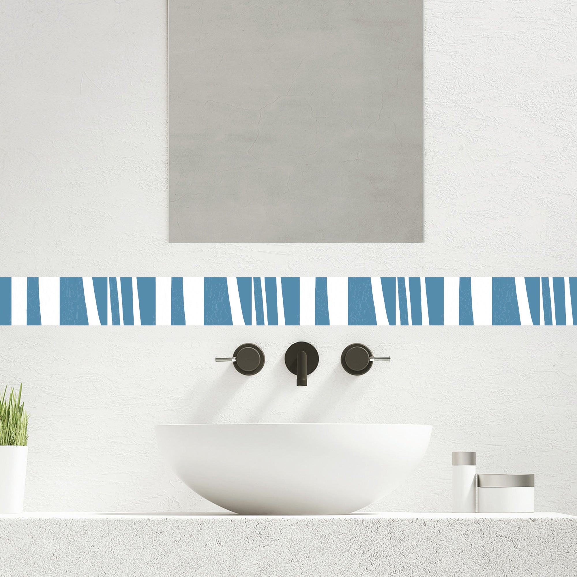 Frise décorative adhésive, traits abstraits, style Matisse, motif ...