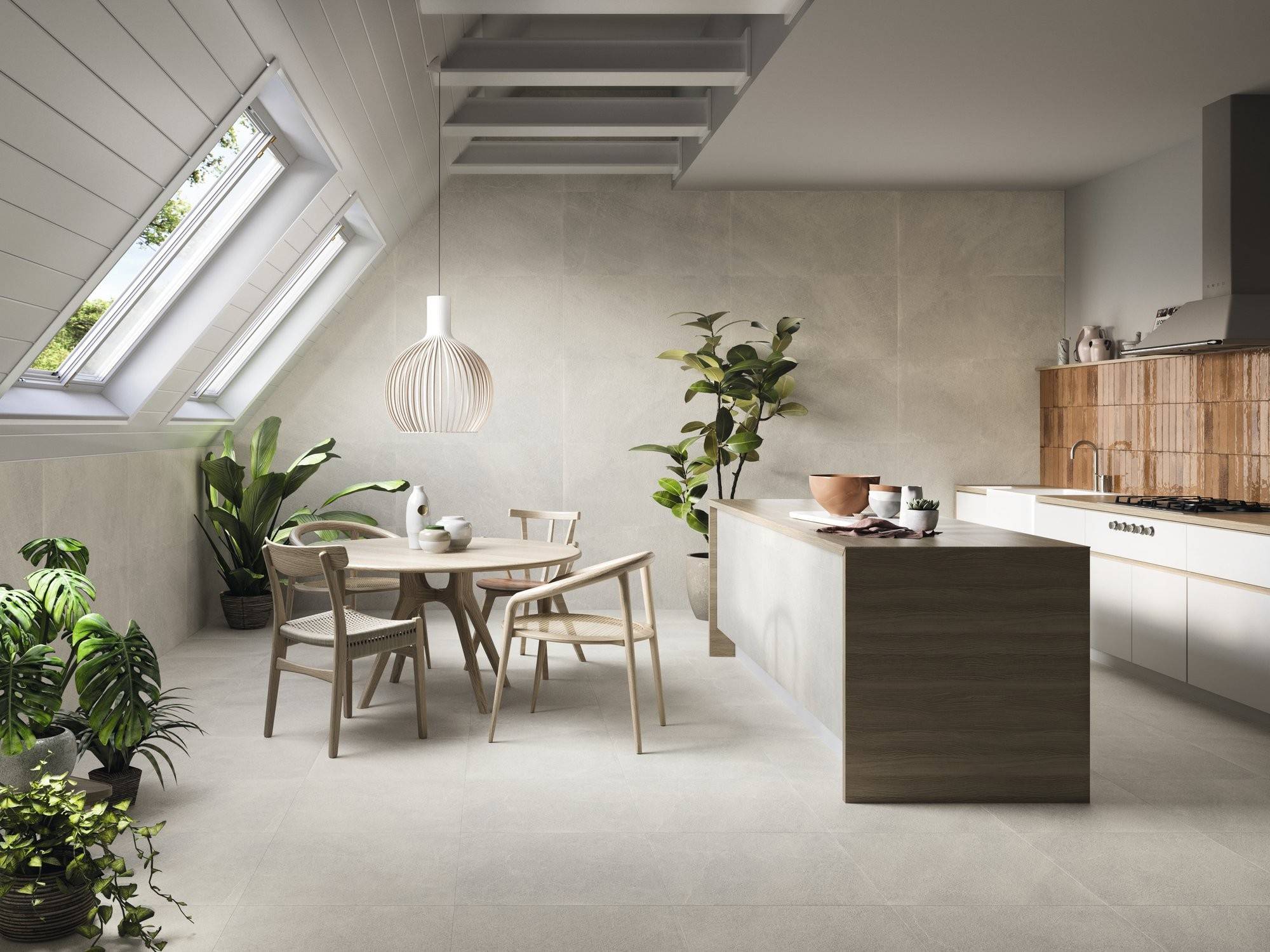 Carrelage Imitation Pierre 60x60 Barbarus - PERLE - 60 x 60 | Leroy Merlin