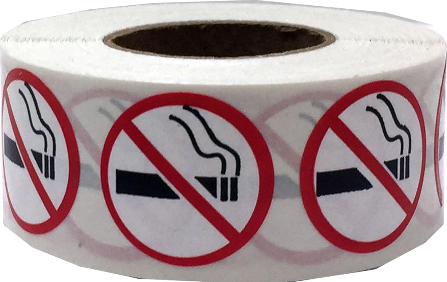 Autopegantes redondos de prohibición de fumar, 2,5 cm, 500 etiquetas en ...