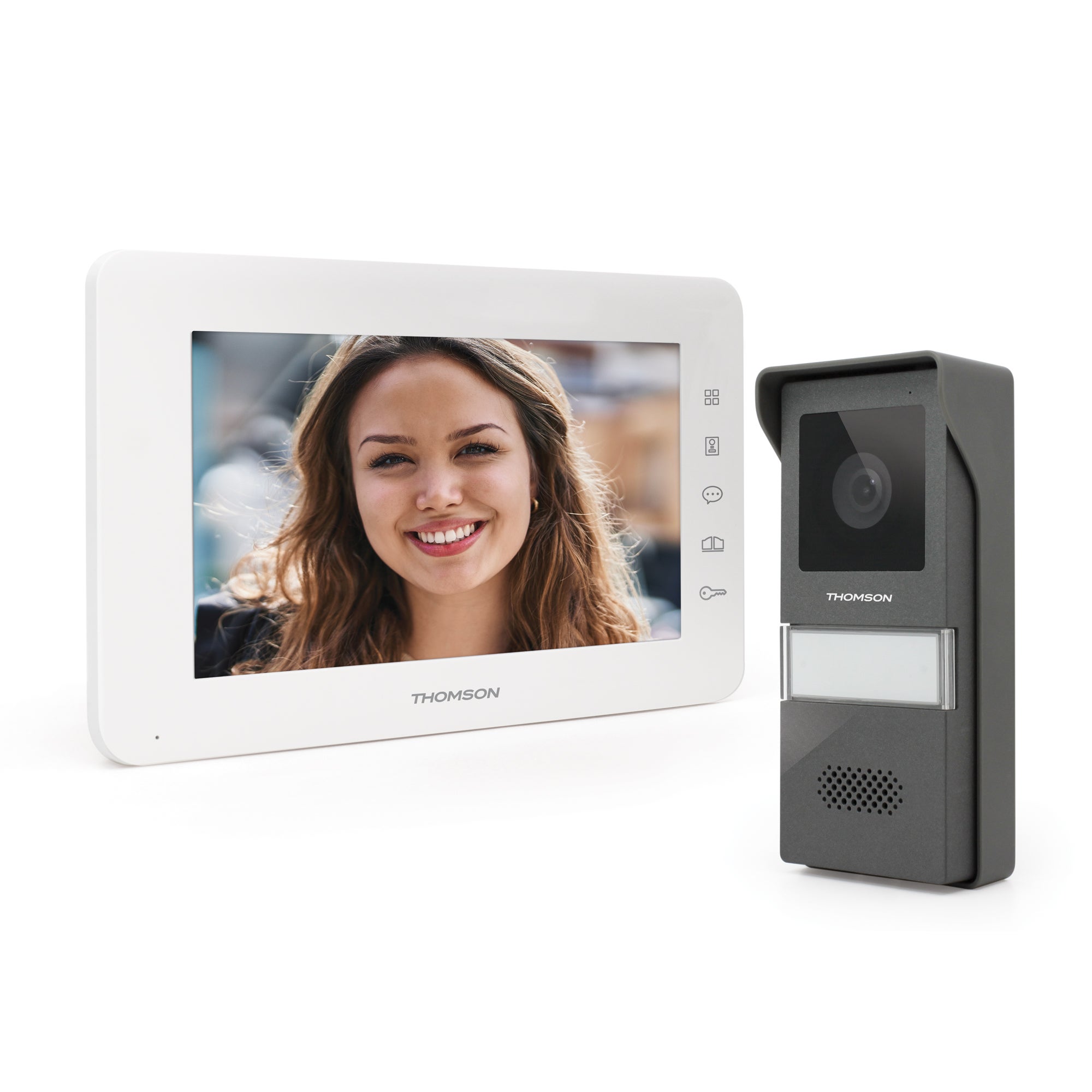 Videocitofono a 2 fili con schermo a colori 7" - Tili - THOMSON | Leroy ...