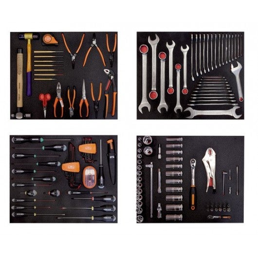 BAHCO - Module de 4 mousses pour maintenance automobile - 168 pcs ...