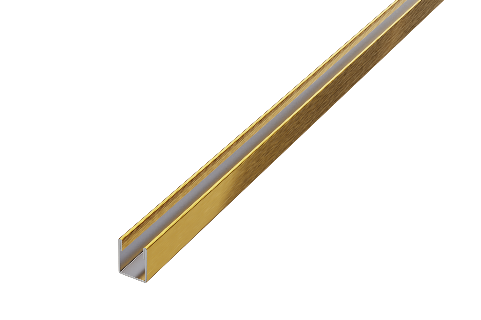 Profilé inox LM pour montage verre de douche 8-10mm épaisseur 11mm x ...