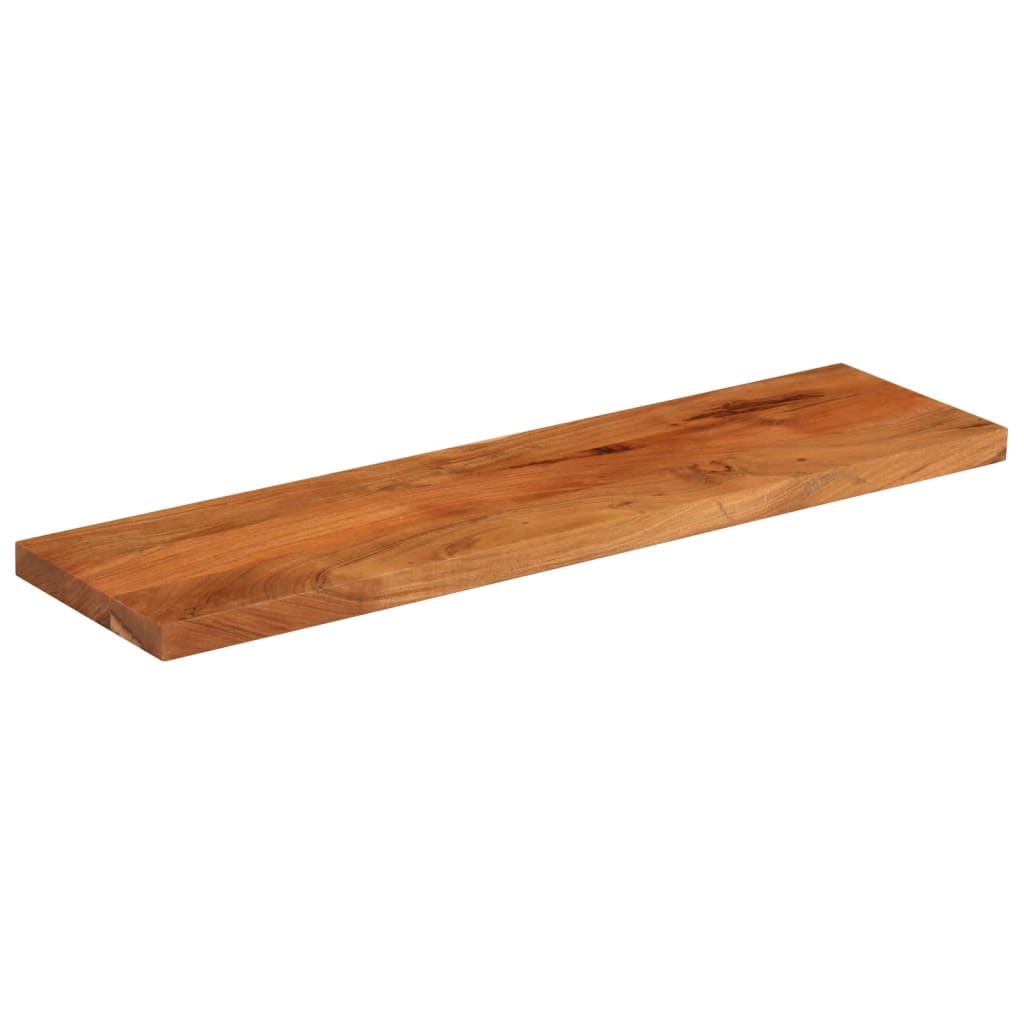 Plateau de table rectangulaire en bois d'acacia massif 100x20x3,8 cm | Leroy Merlin