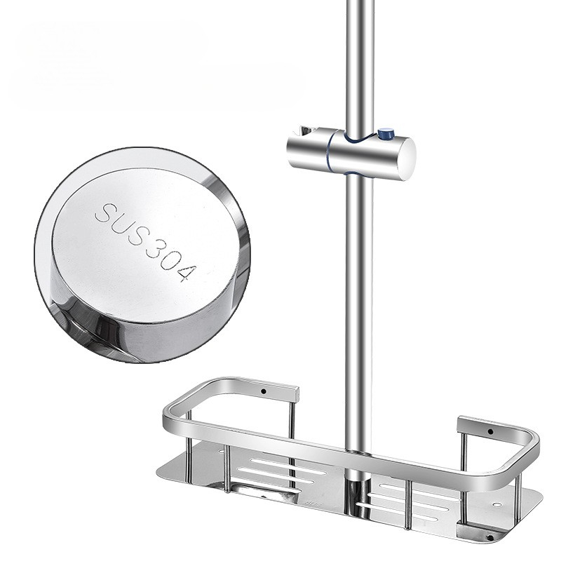 Barra de ducha de acero inoxidable 304, base de ducha ajustable ...