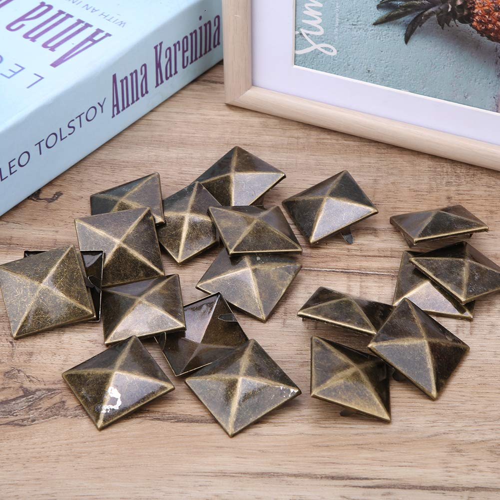 20 piezas de remaches cuadrados de latón para bolsos de ropa ...