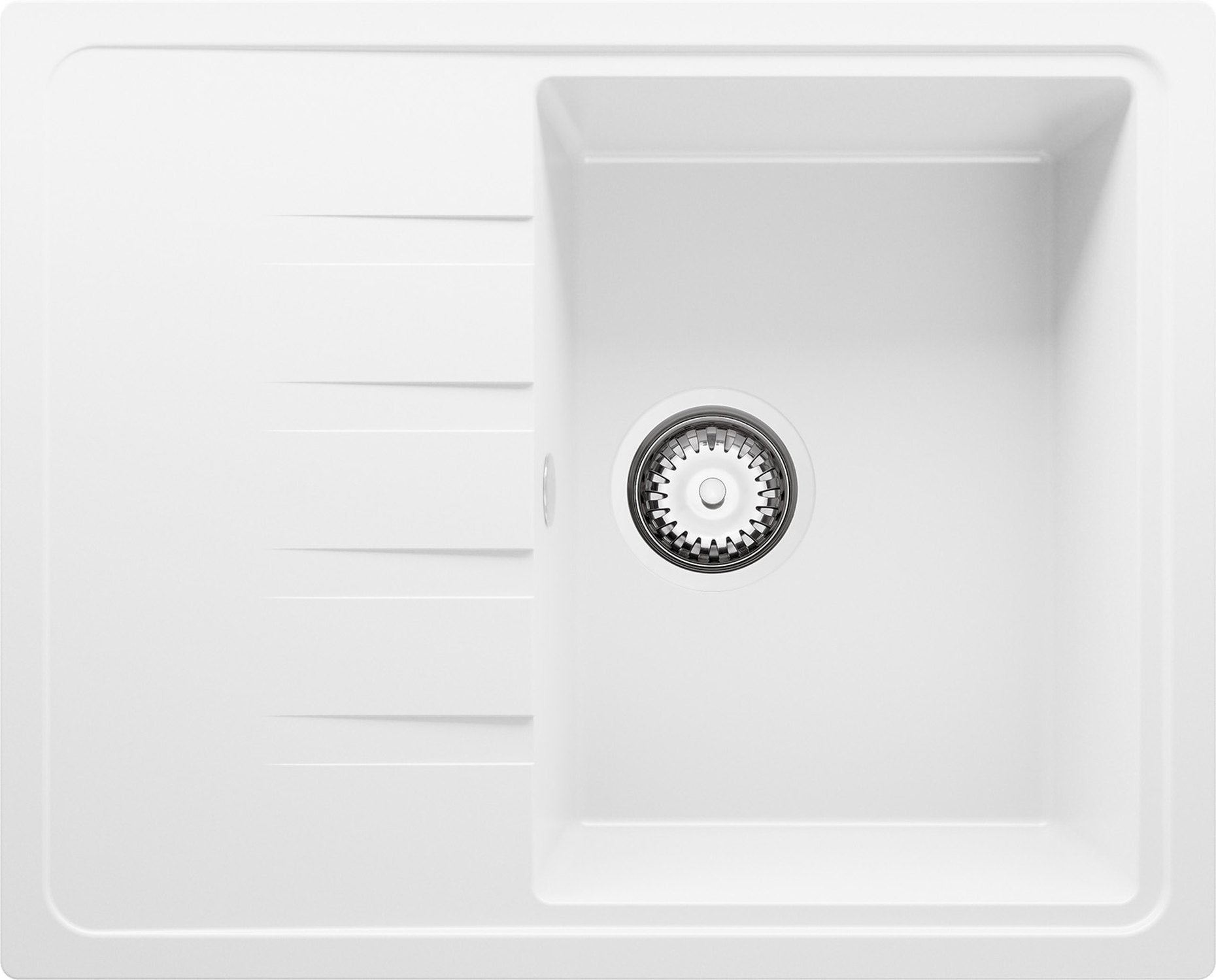 Fregadero Cocina Blanco 62x50cm, Fregadero Granito 1 Seno + Sifón ...