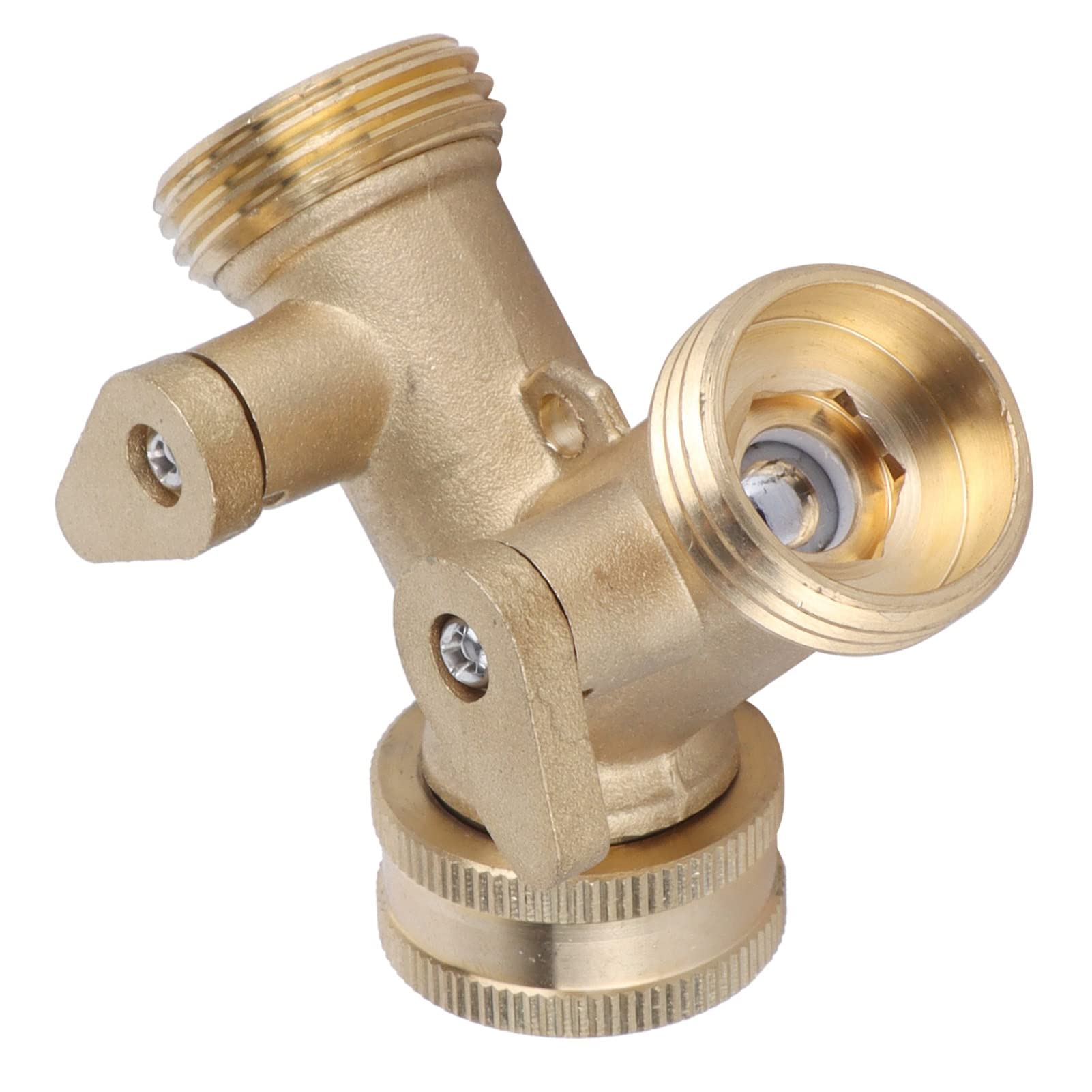Répartiteur de tuyau d'arrosage 2 voies en laiton robuste, séparateur ...