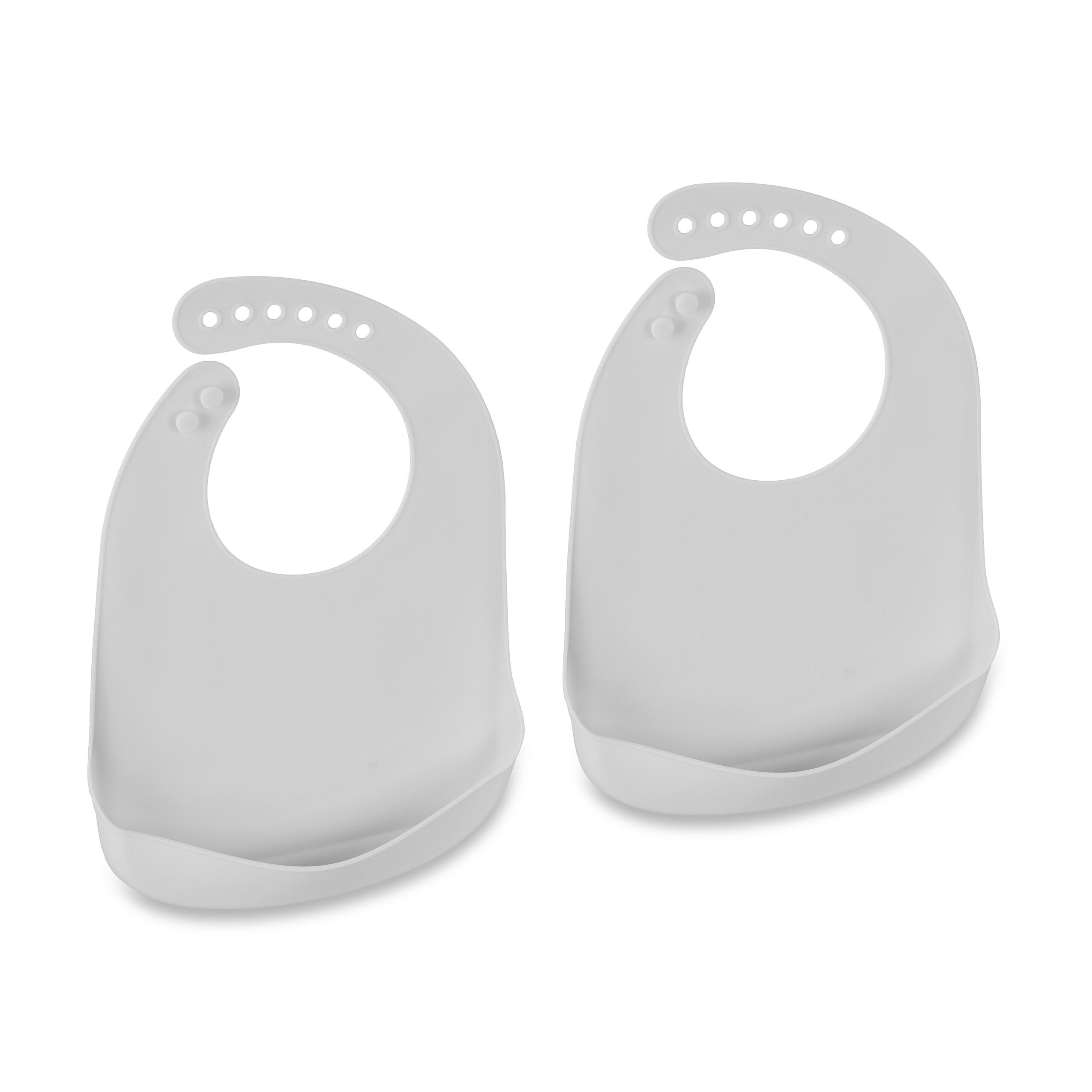 Bavoir pour bébé, lot de 2, avec poche, silicone, sans BPA, facile à ...