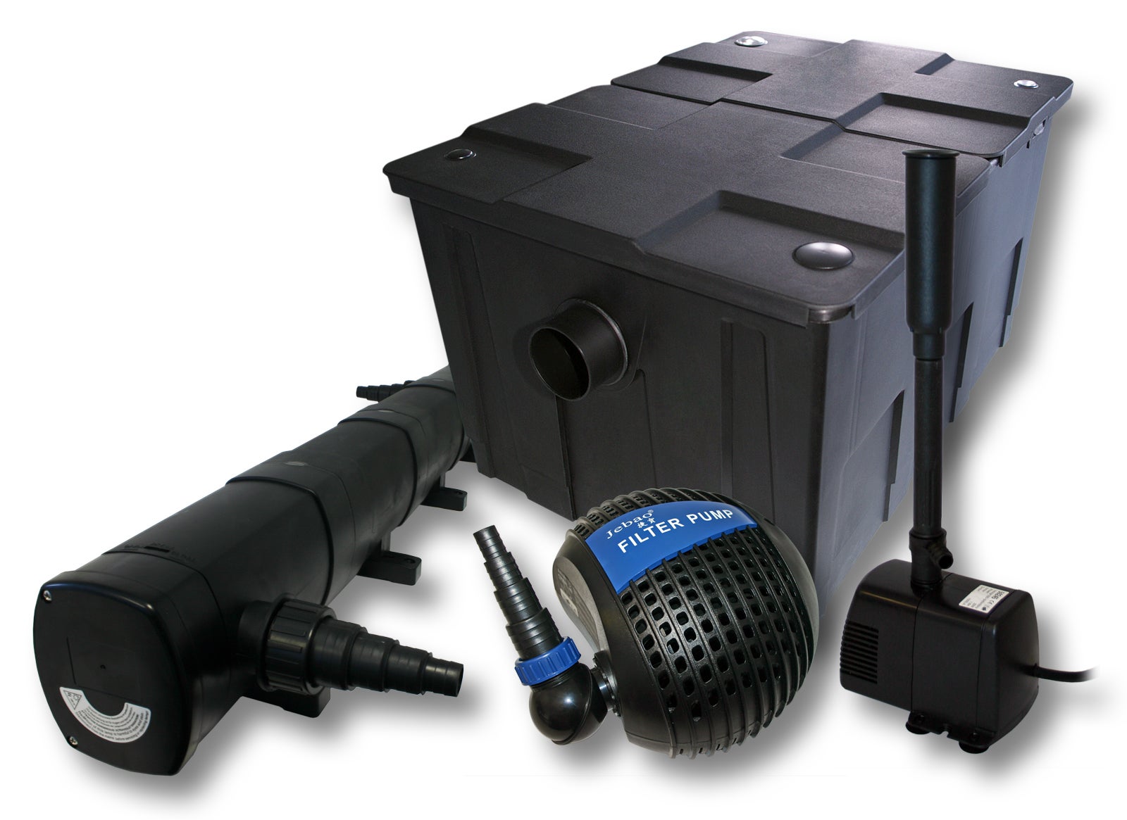 Kit Filtro estanque Bio Filtro 60000l clarificador UVC 72W 80W bomba ...