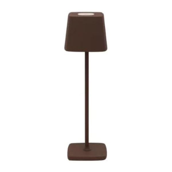 Lampe de table sans fil LED marron, portable, rechargeable, 3600 mAh ...