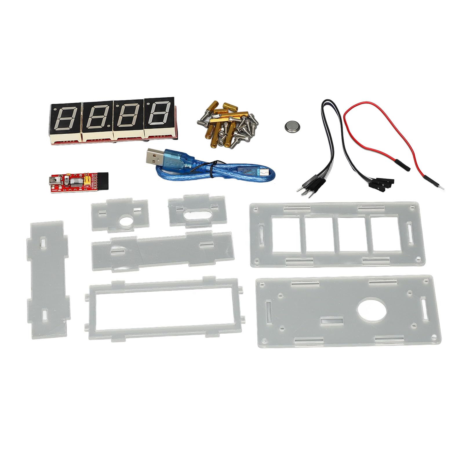 Kit de reloj electrónico DIY Visualización de tiempo eficaz Montaje ...