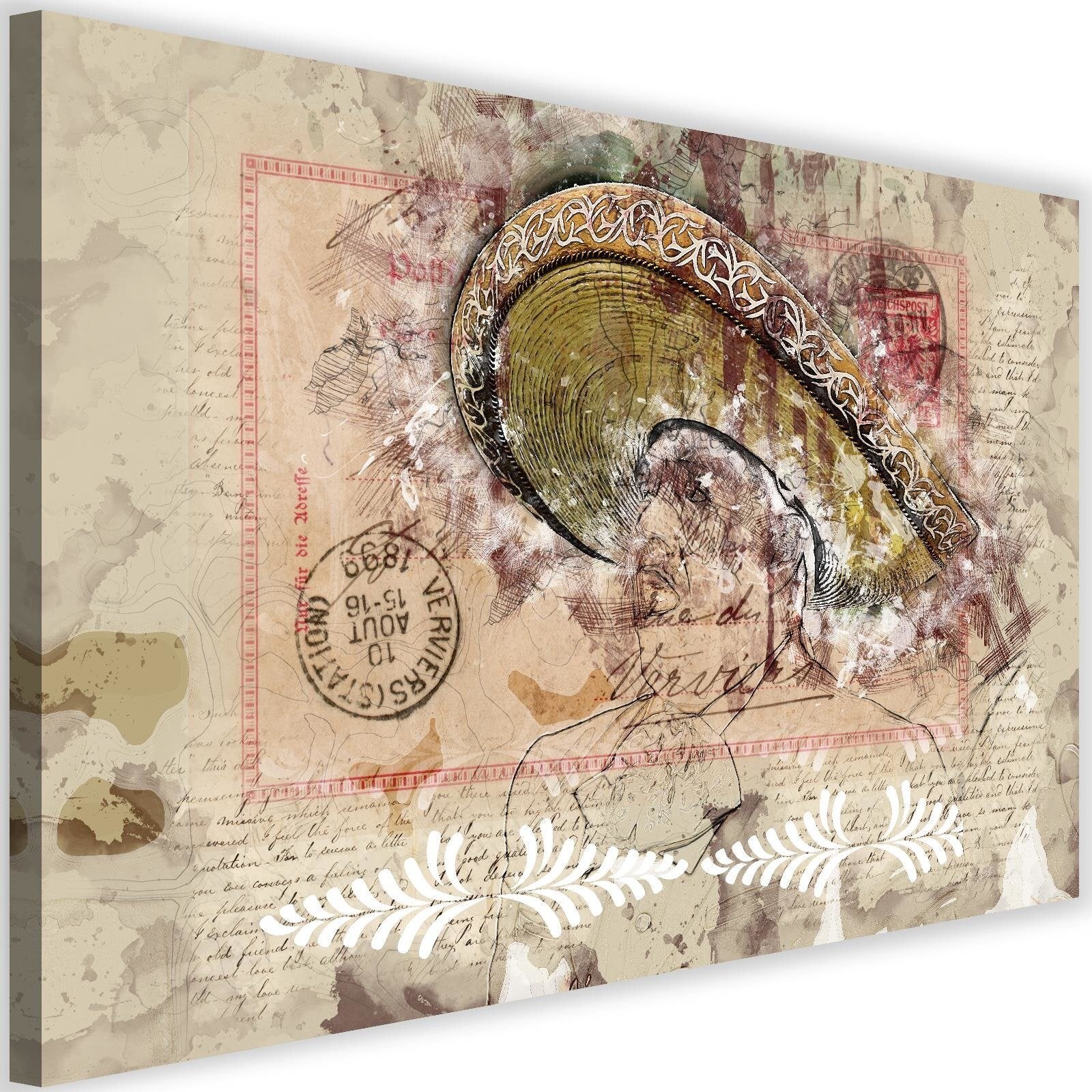 Tableau un homme au sombrero | Leroy Merlin