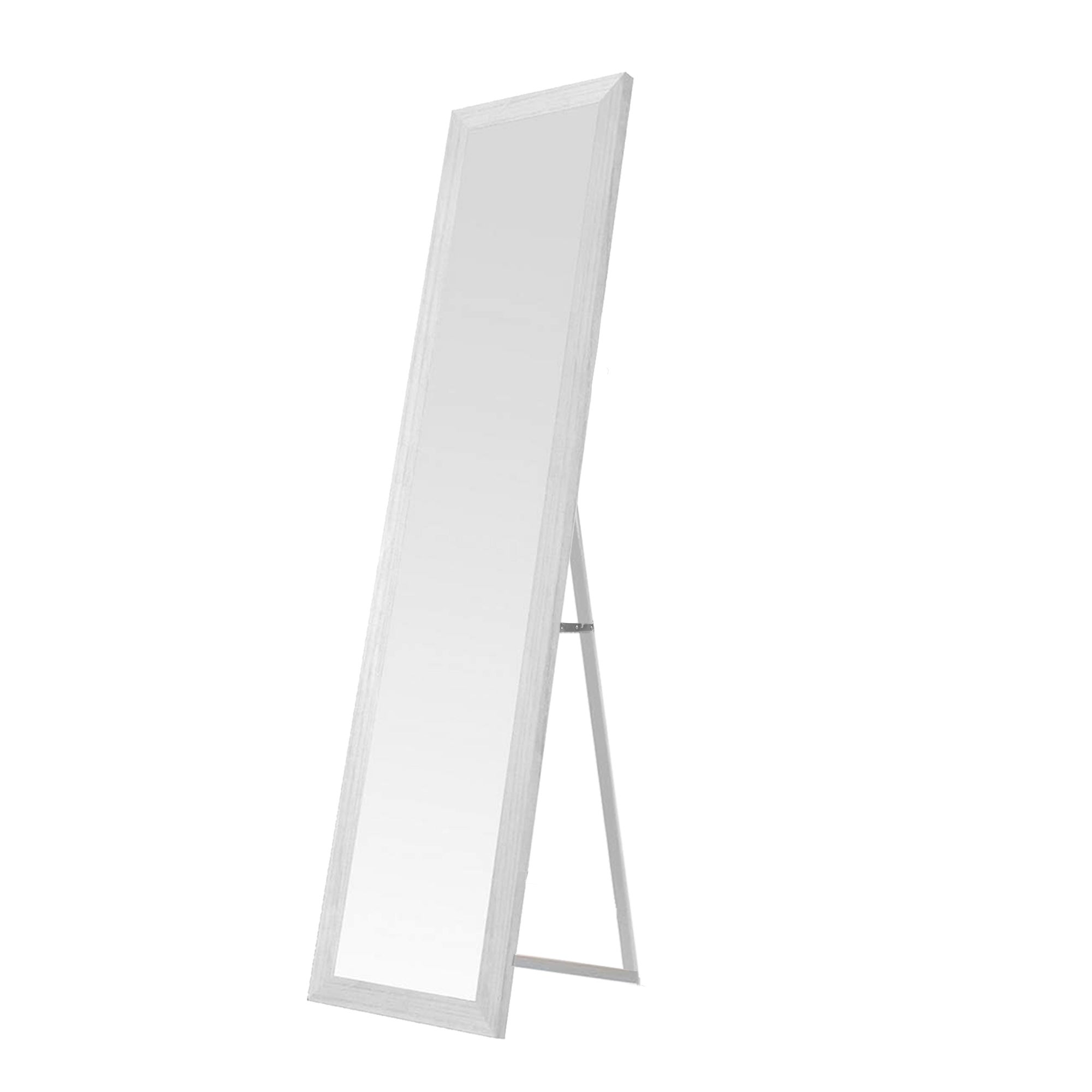 Espejo de Pie de Madera 140x35 cm | Nyana Home | Marco MDF Decapado | Estilo Nórdico | Pie ...