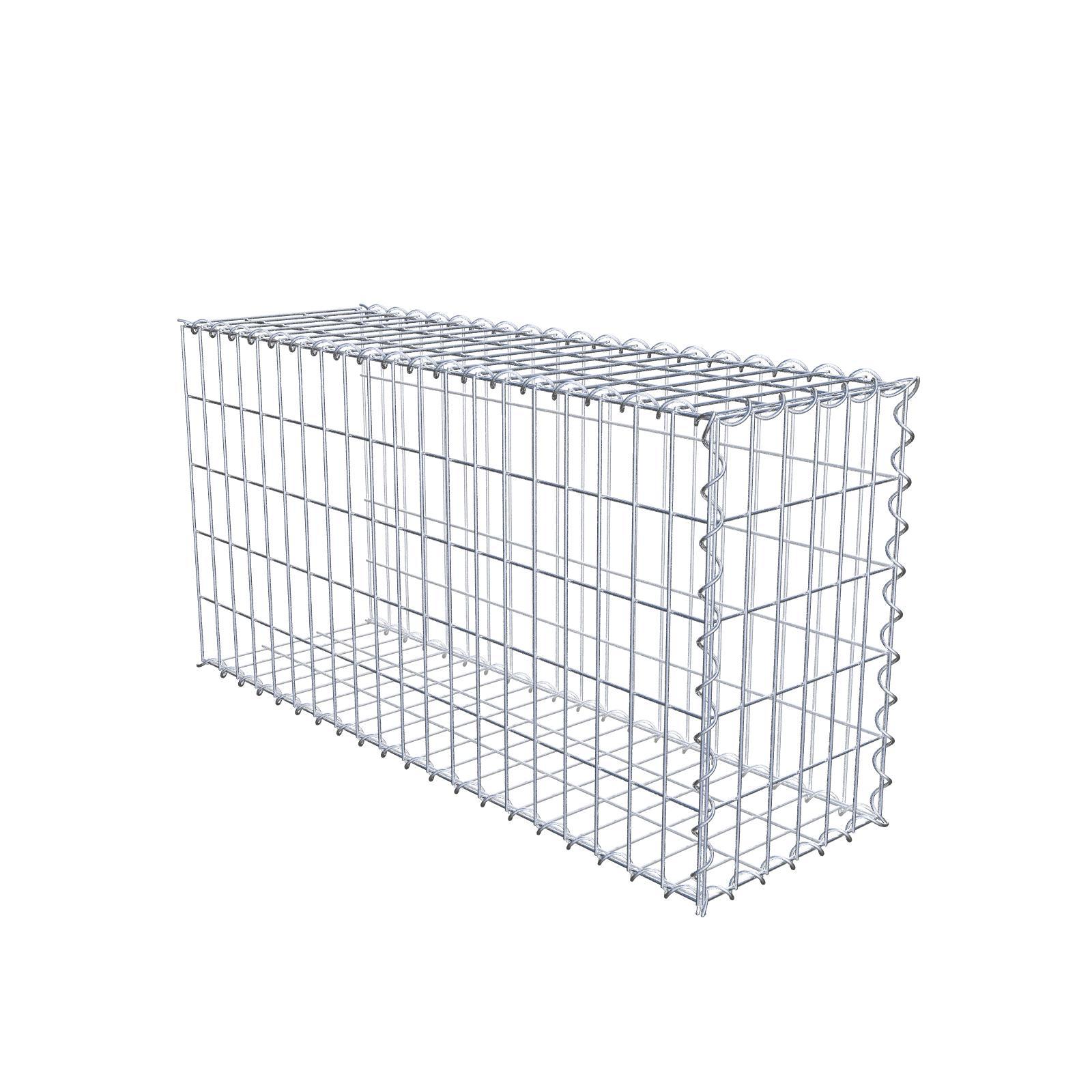 Gabiona - Gabion à monter en longueur 100 cm x 50 cm x 30 cm (L x H x P), maille 5 x 10 cm ...
