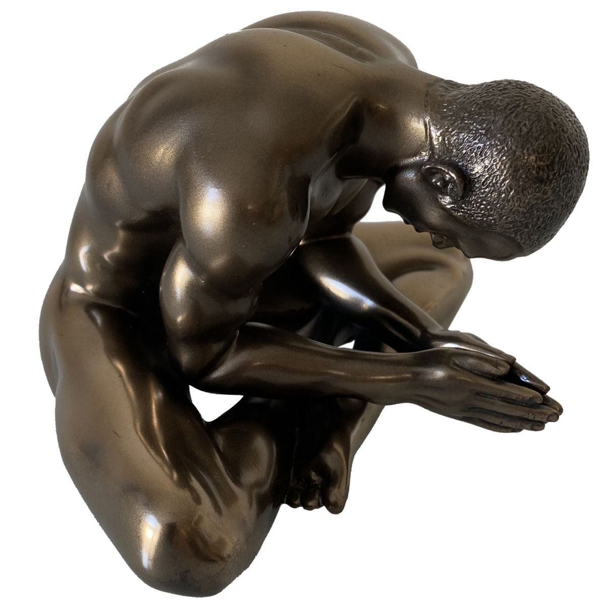 Statuette Body-Talk en résine - Homme assis 8 cm | Leroy Merlin