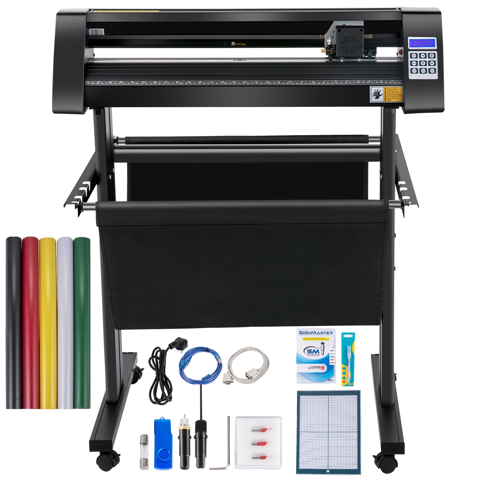 SucceBuy Cortadora de vinilo 720 mm, plotter LED con ojo óptico semi ...