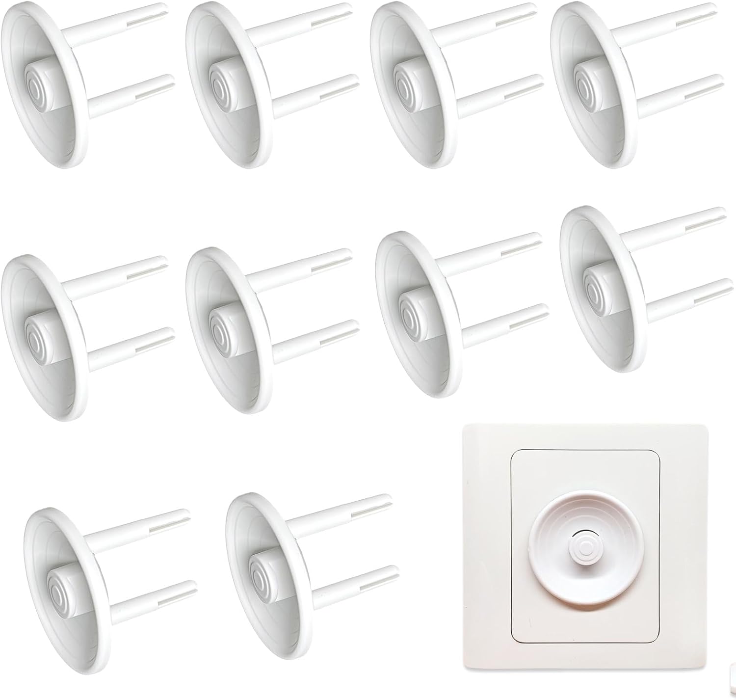 10pcs Blanc Cache Prise Bébé,Cache Prise,Protection Prise Electrique ...