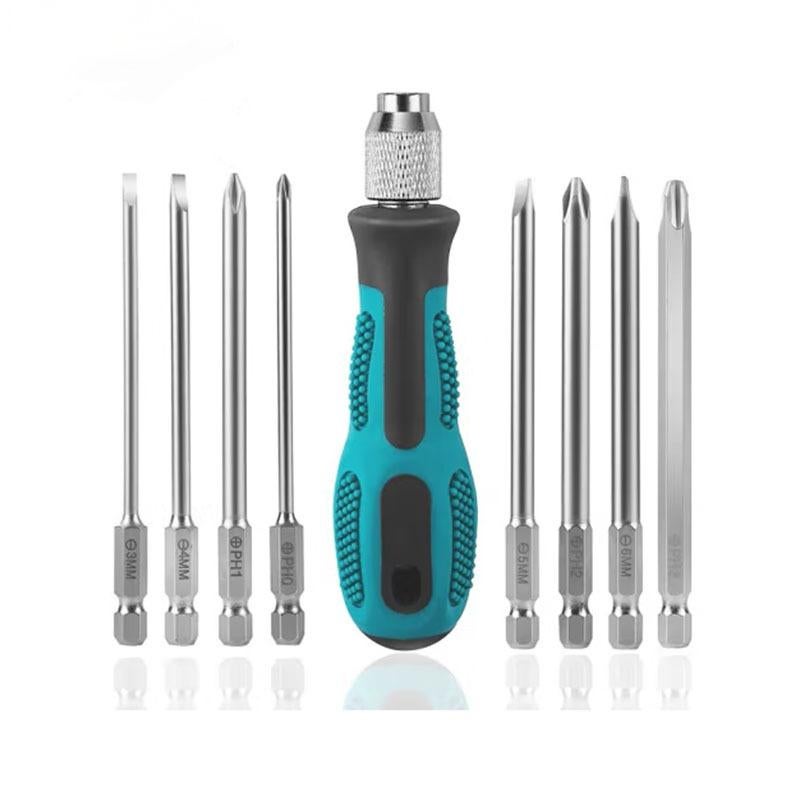 Jeu de 9 embouts magnétiques de 100 mm de long pour tournevis sans fil ...