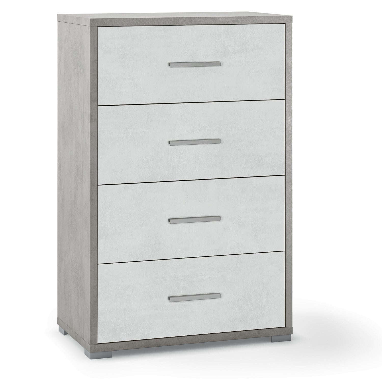 Commode 4 tiroirs chambre ou bureau design moderne Adelia | Leroy Merlin