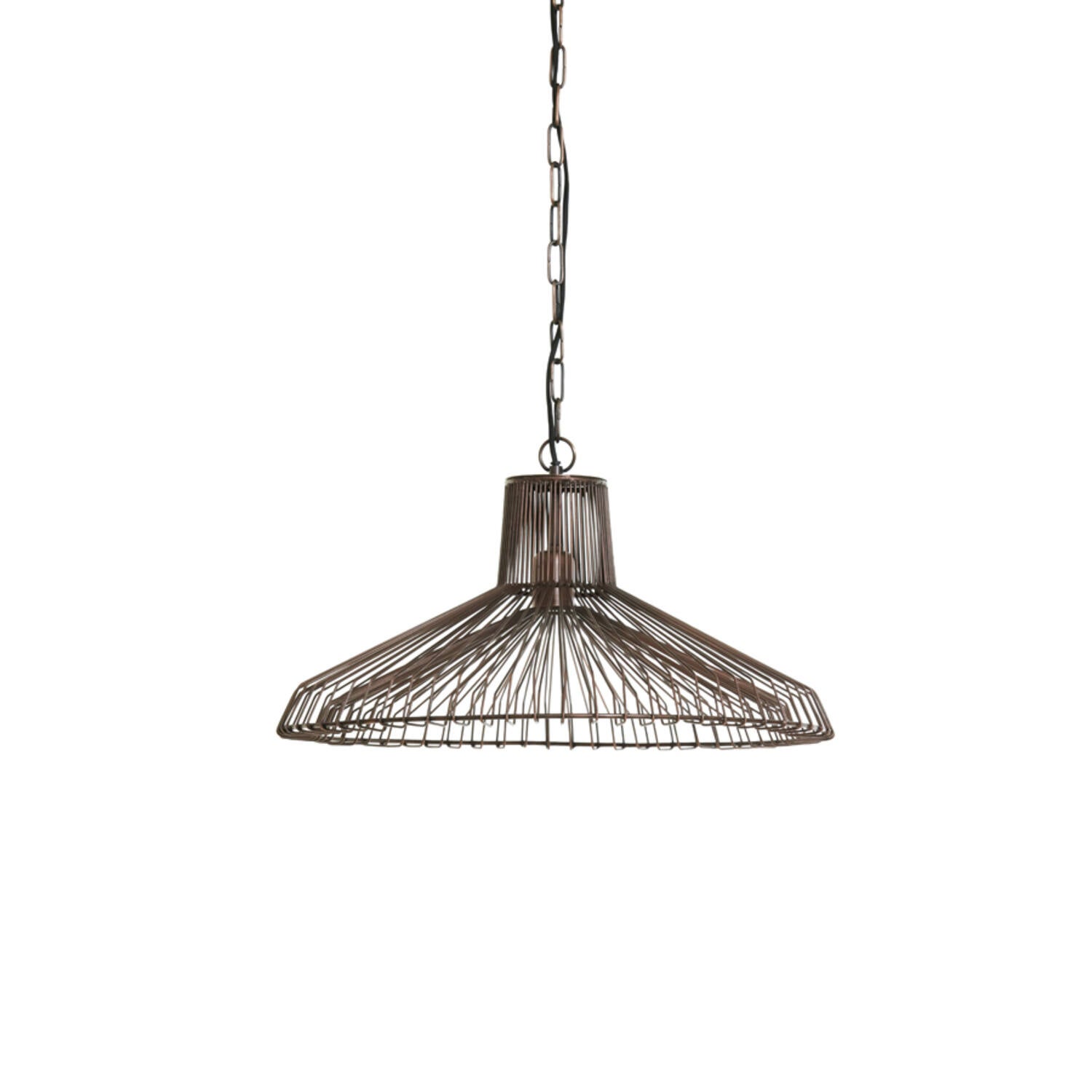 Light & Living - lámpara colgante - Kasper - marrón - metal - lámpara ...