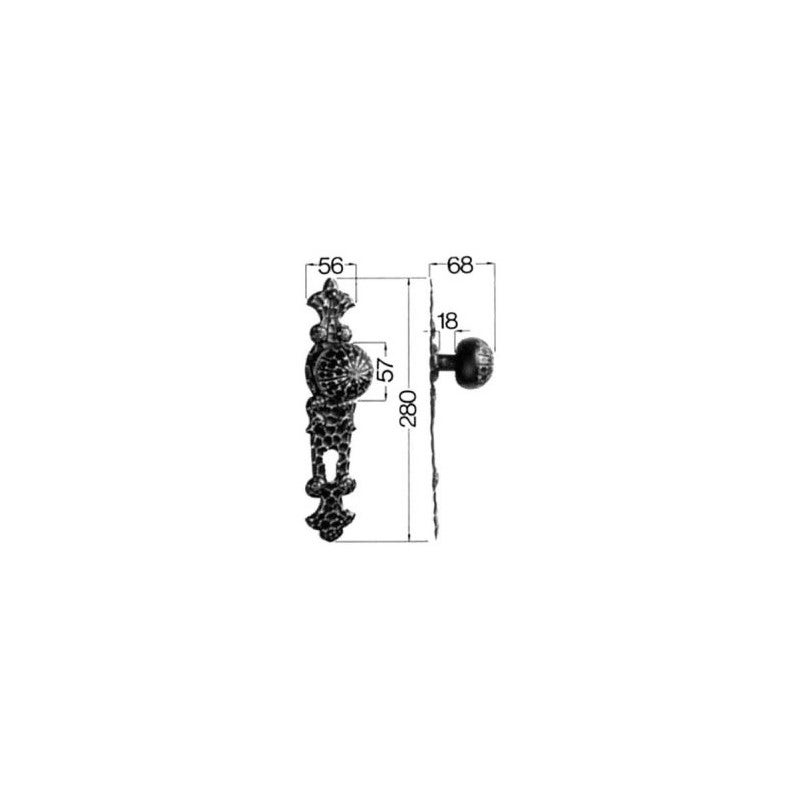 Poigné bouton Nr.316/208H PZ Ei Rowe | Leroy Merlin