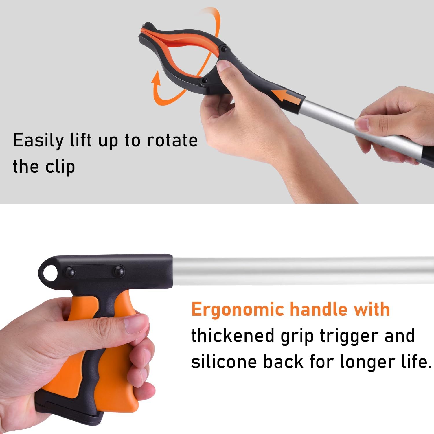 Pince Ramasse-Objets Télescopique 110cm - Pince avec Crochet Magnétique ...