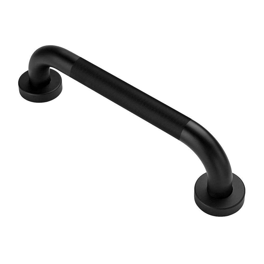Kibath Barra de Apoyo Baño antideslizante 40 cm acero inoxidable negro ...