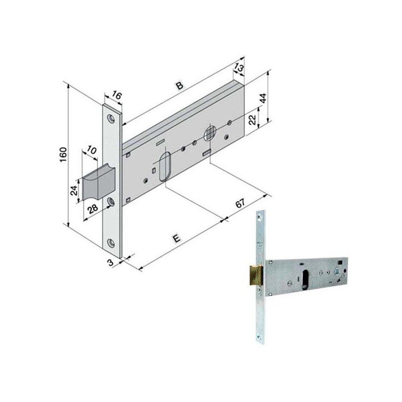Serrure Inf.All 130.60.01.0 Welka | Leroy Merlin