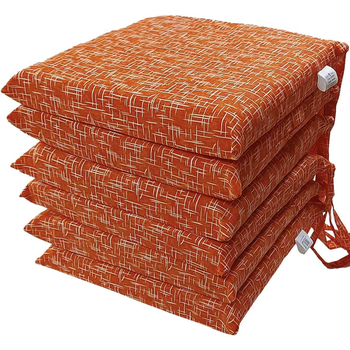 Lot de 6 coussins de chaise Amalfi déhoussables à double face avec ...