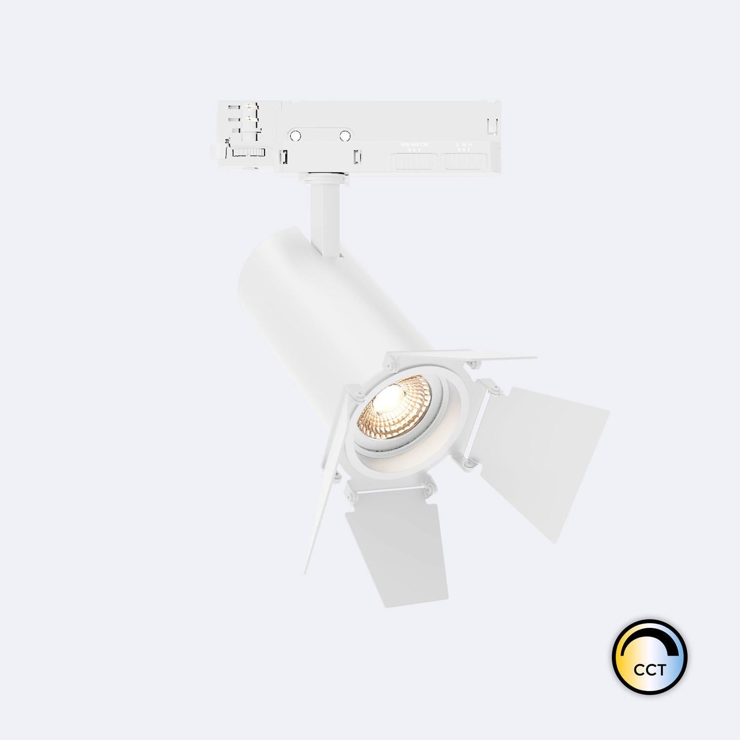 Spot LED Fasano Cinéma 30W CCT Sélectionnable pour Rail Triphasé ...
