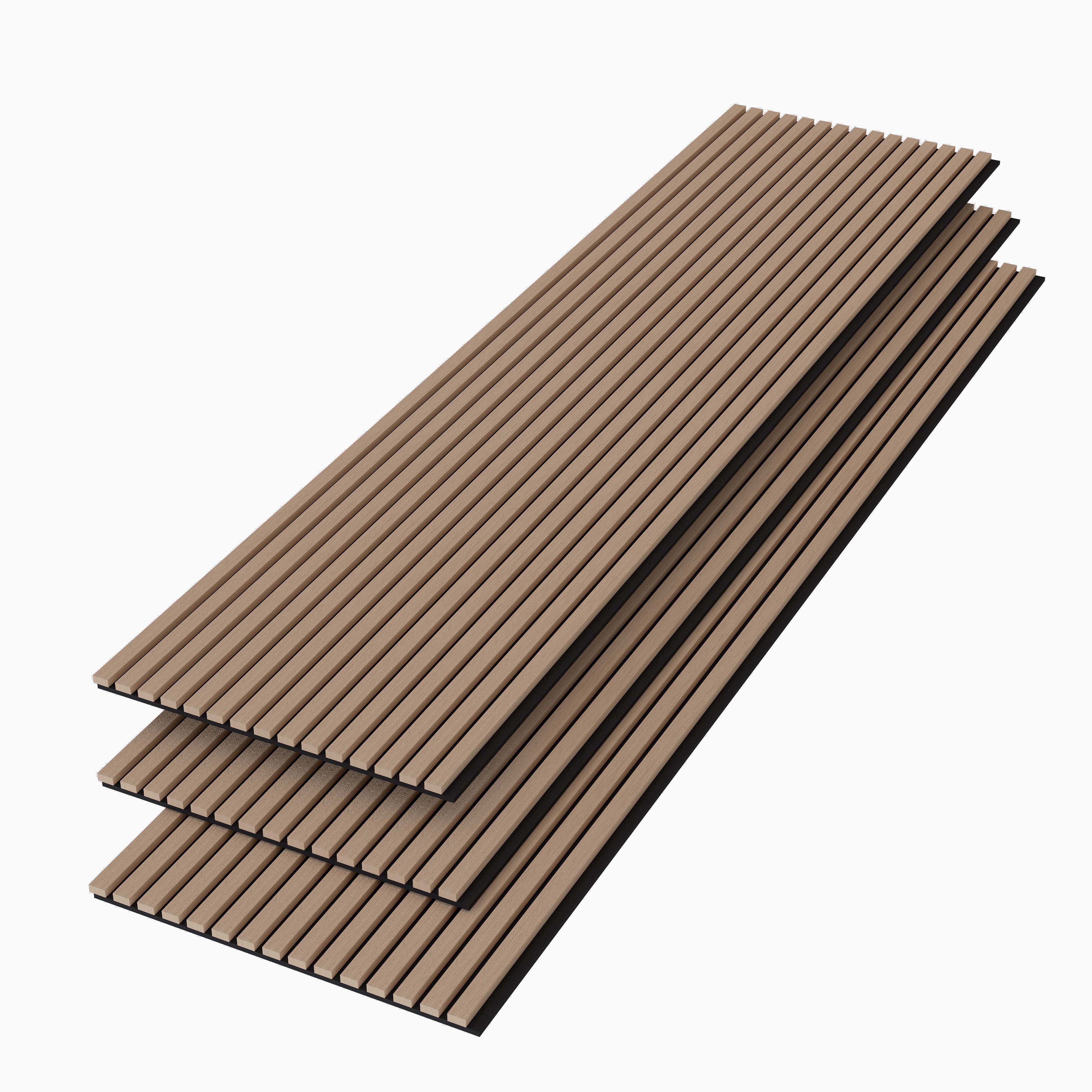 Panneaux décoratifs AICA, panneaux muraux en MDF imitation bois, lot de ...