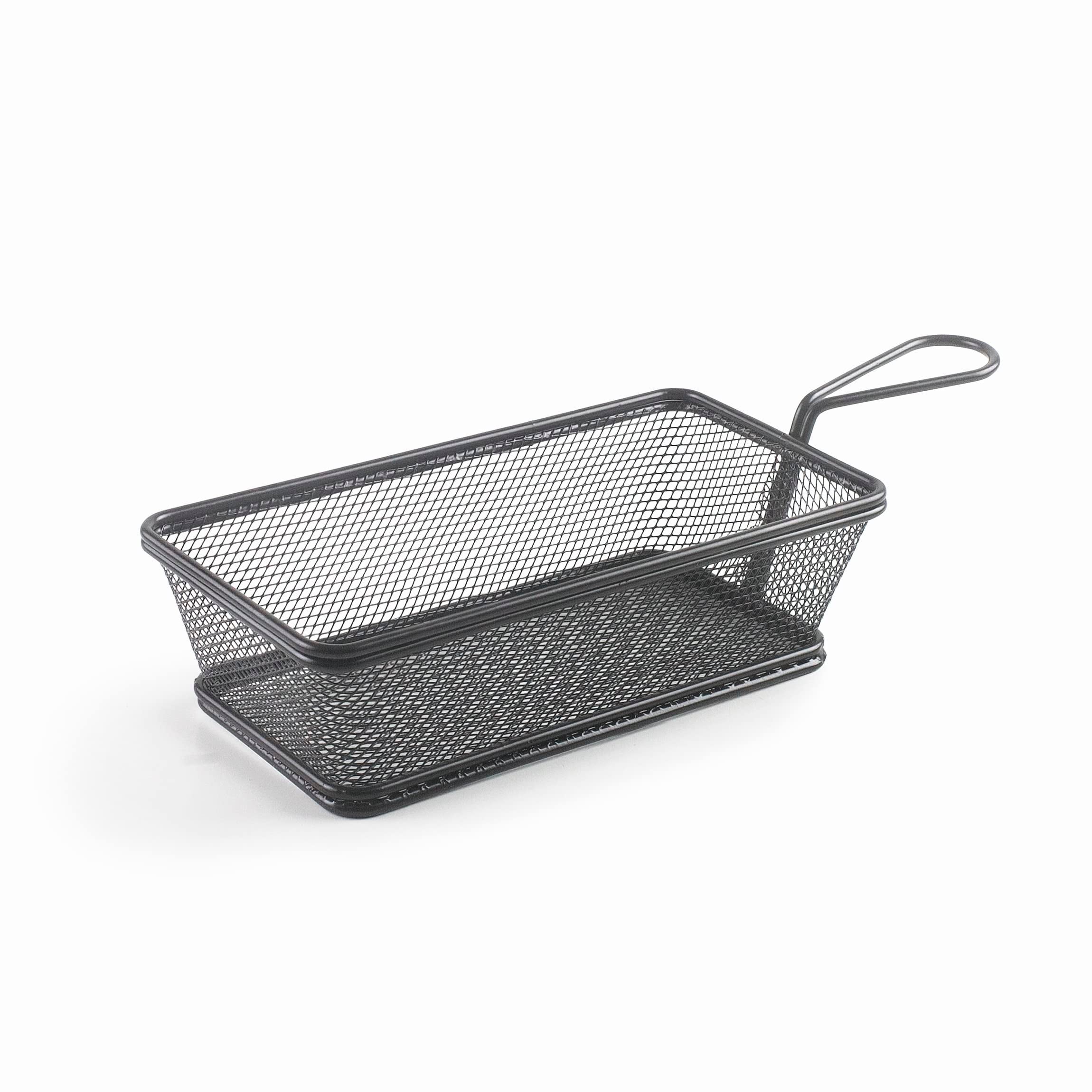 Lacor - 61155 - Cestino da portata snack nero, cestello rettangolare ...