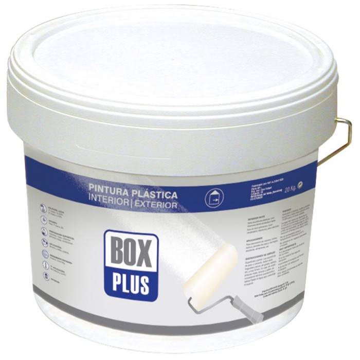 PINTURA PLASTICA INTERIOR EXTERIOR MATE MARCA BOX PLUS | Leroy Merlin