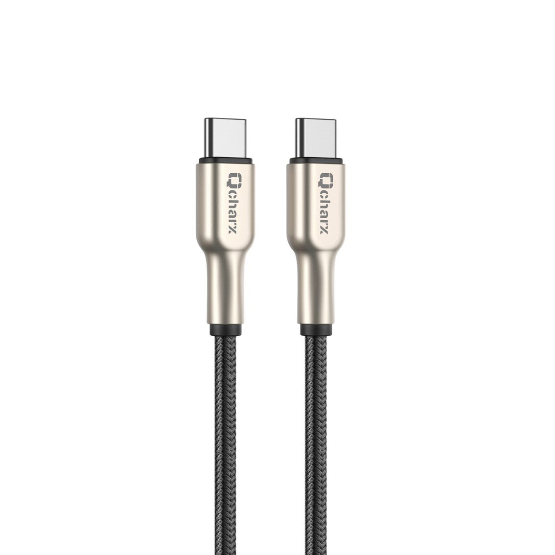 Cable qcharx new york tipo c a tipo c 3a 20w - 1 m - zinc metálico ...