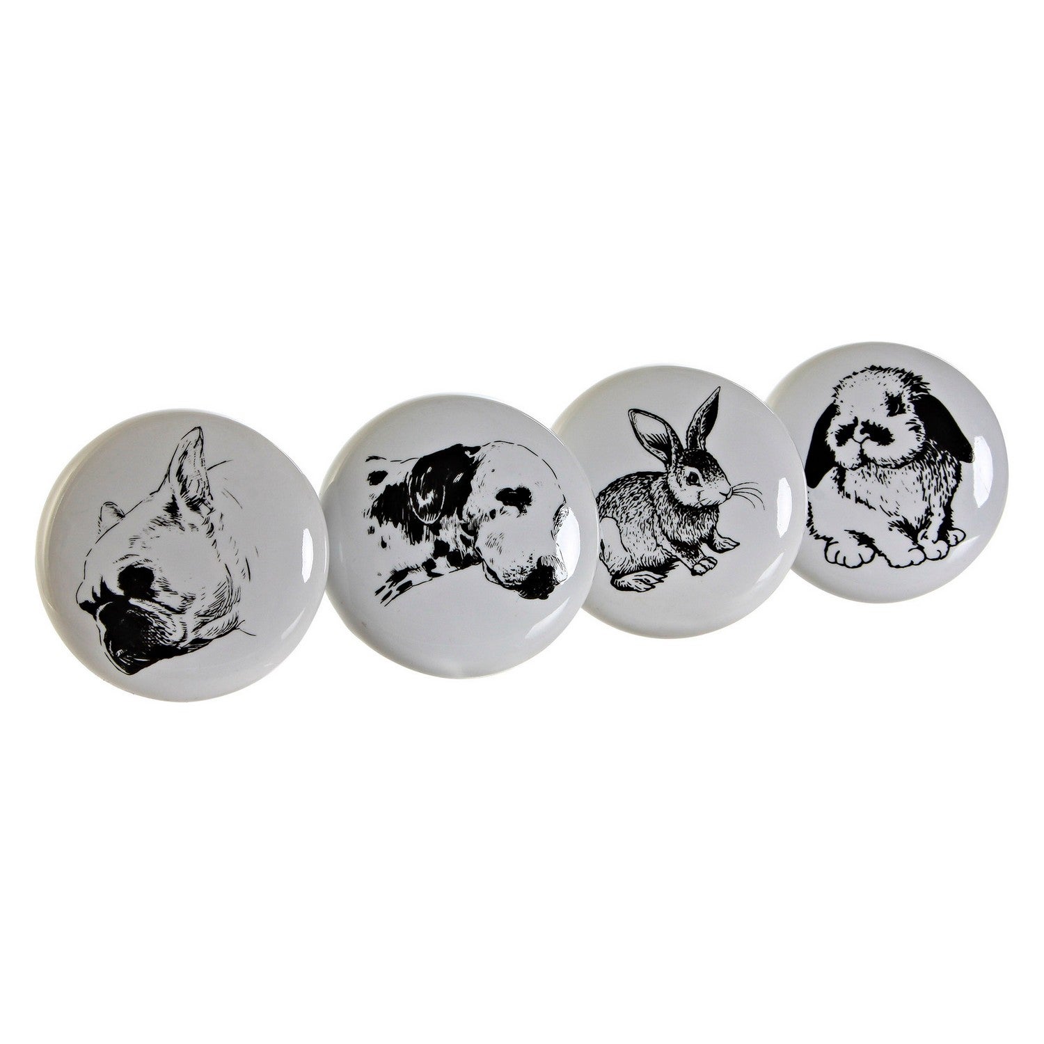 Pommeau DKD Home Decor animaux Métal Céramique (4 pcs) | Leroy Merlin