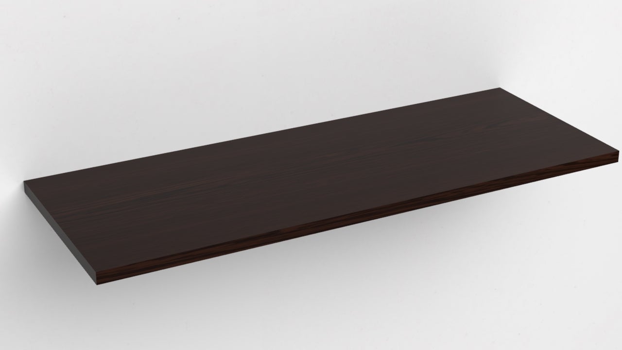 Estantes de Pared en Madera de Melamina, (WENGE', 80x40) | Leroy Merlin