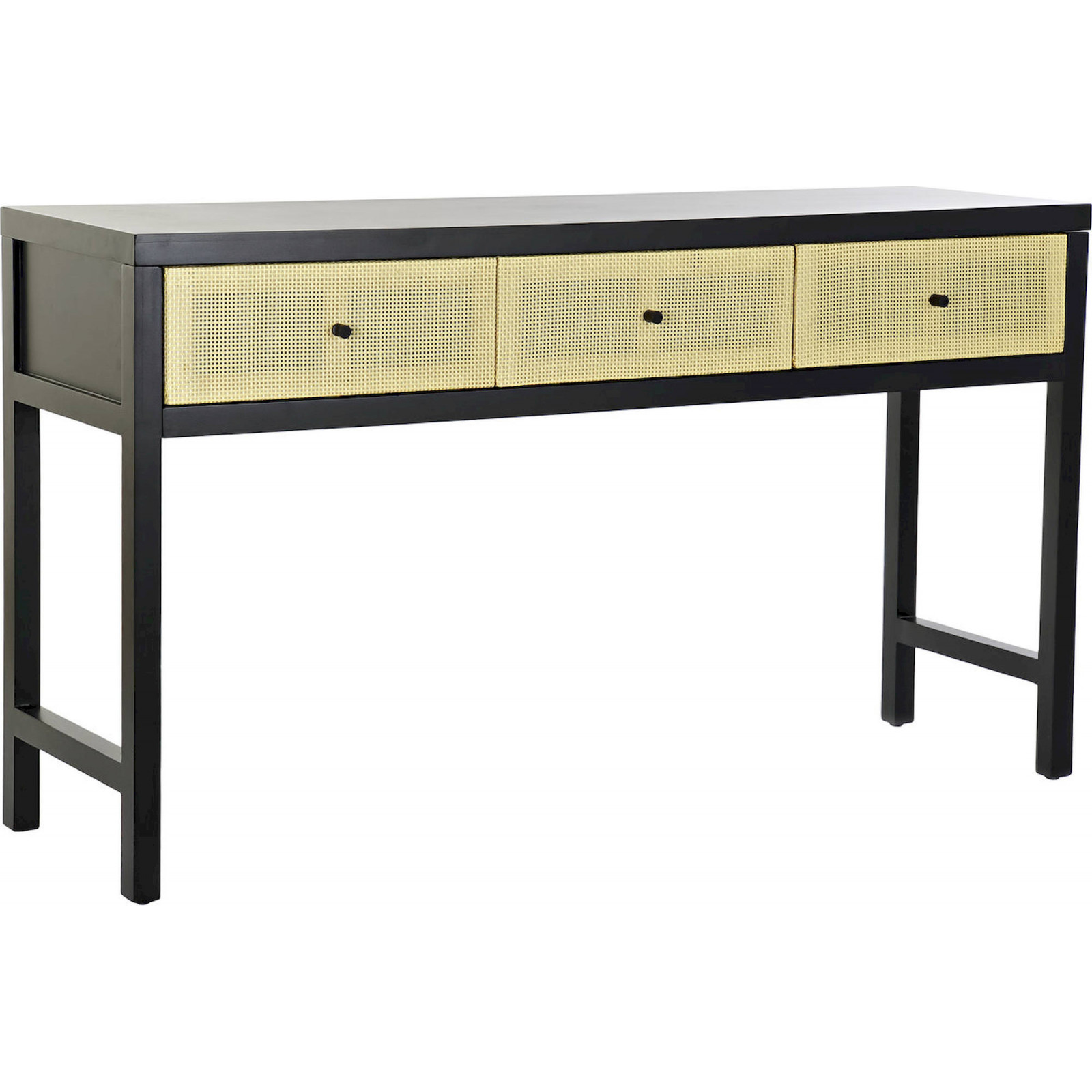 Console chic en rotin noir pour un intérieur tendance | Leroy Merlin