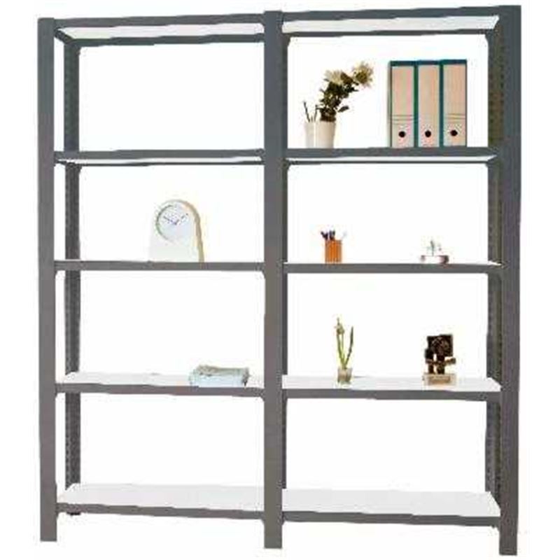 Estanteria PACK OFFICLICK 5/300 METAL I+A ANTRACITA/BLANCO - 8425437108846 - Simon Rack | Leroy ...