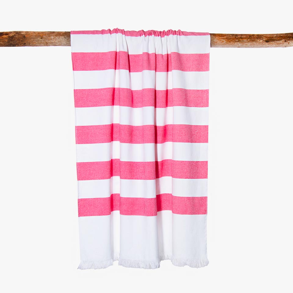 Toalla de playa SUN LOVERS Rosa | Leroy Merlin