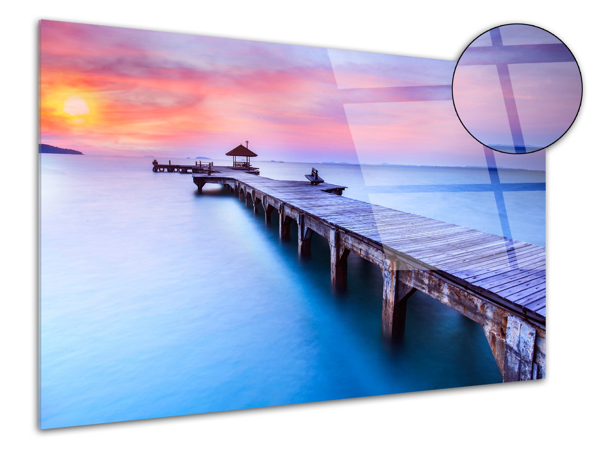 Tableau plexiglas paysage photo d'une Jetée | Leroy Merlin