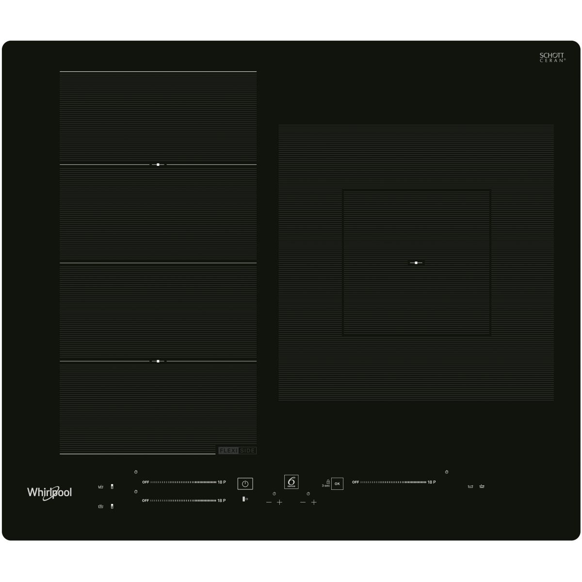 Placa Inducción WHIRLPOOL WF S9560 NE 3f Flex | Leroy Merlin