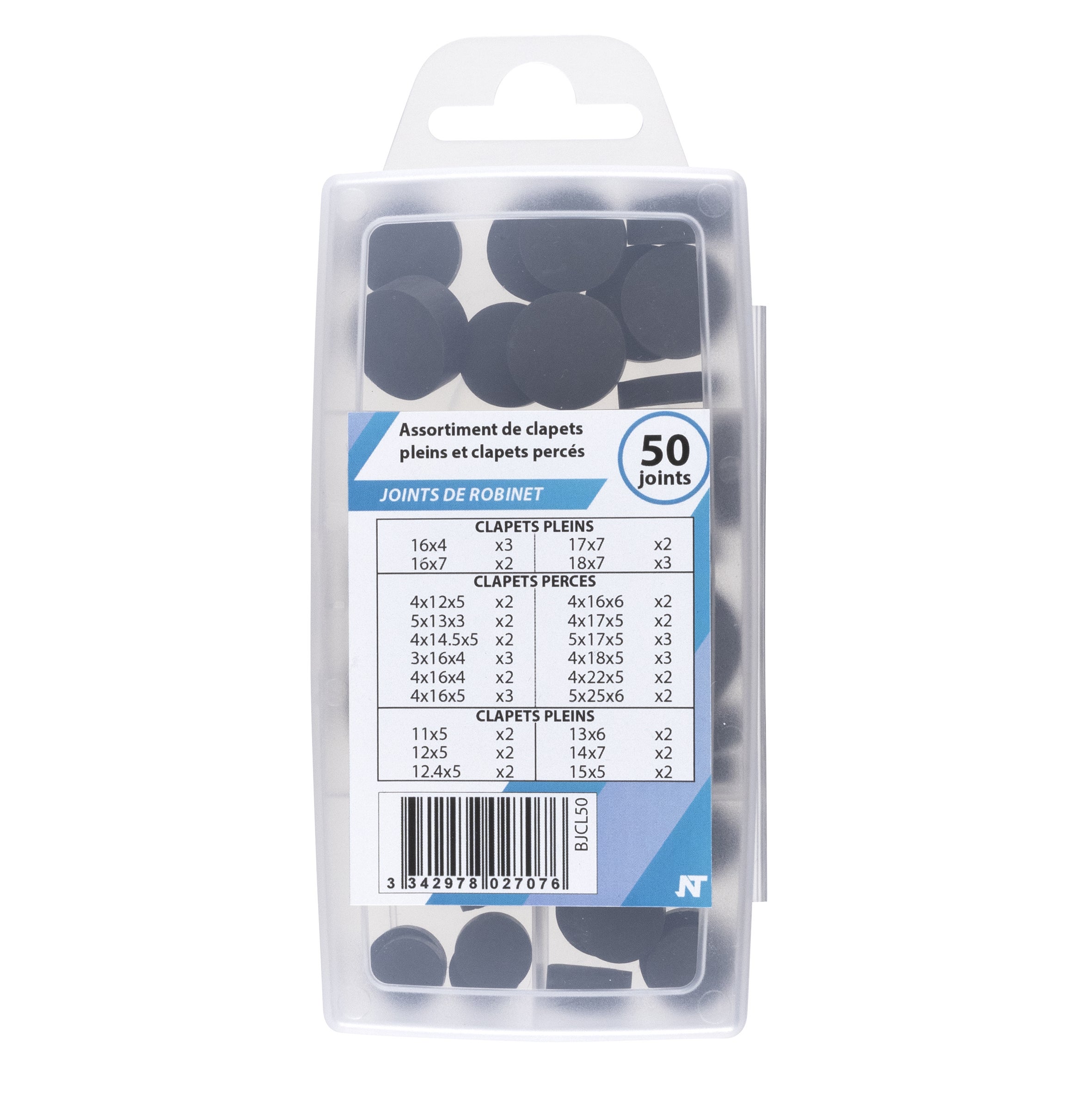 Coffret 50 Joints Clapets Pleins et Clapets Percés pour Tête de Robinet ...