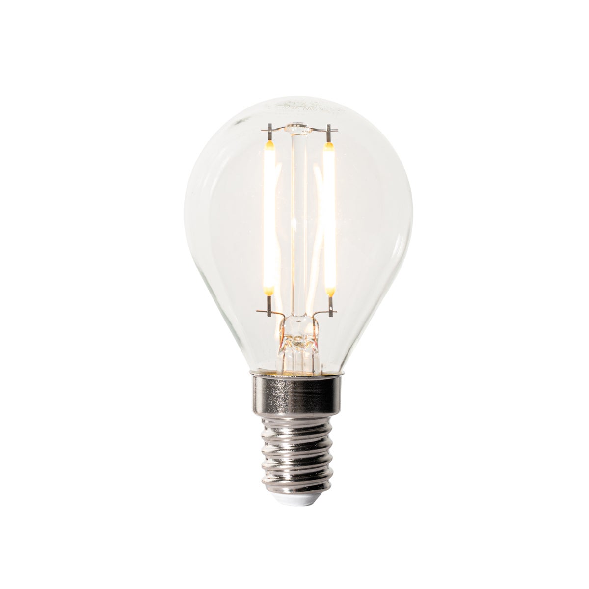 Bombilla LED E14 regulable P45 cristal transparente 3W 250 lm 2200K ...