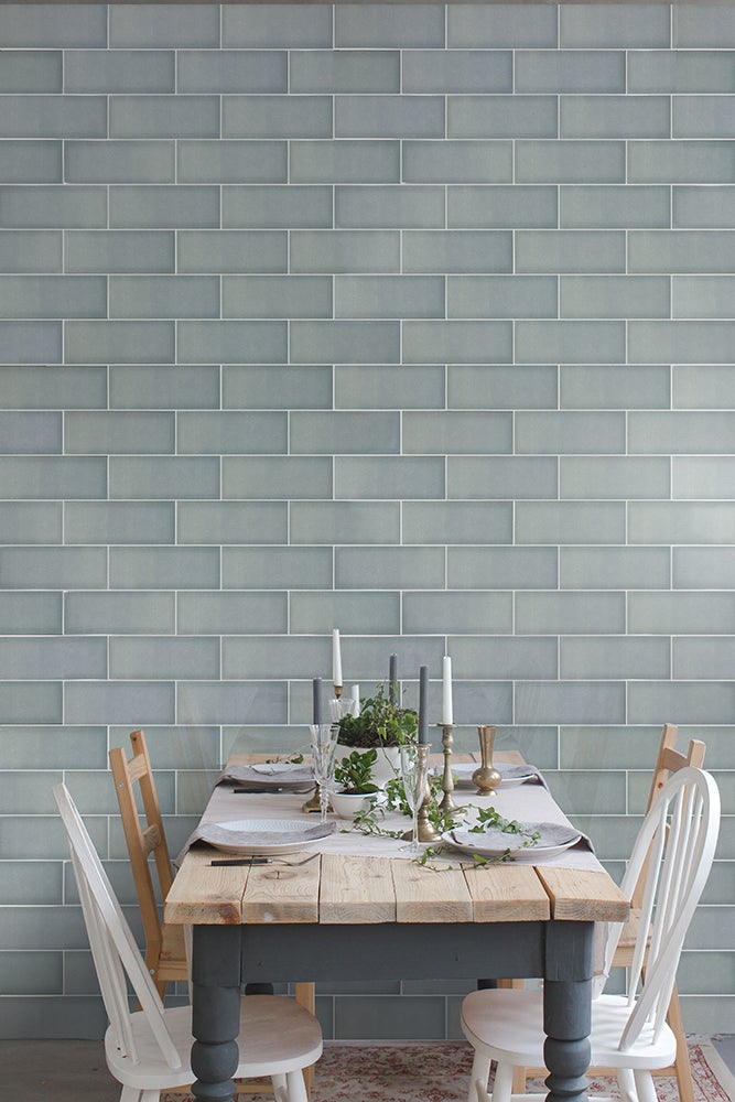 Azulejo Cerámico 10X30 ALBA TURQUESA (Caja de 1.2 m2) | Leroy Merlin