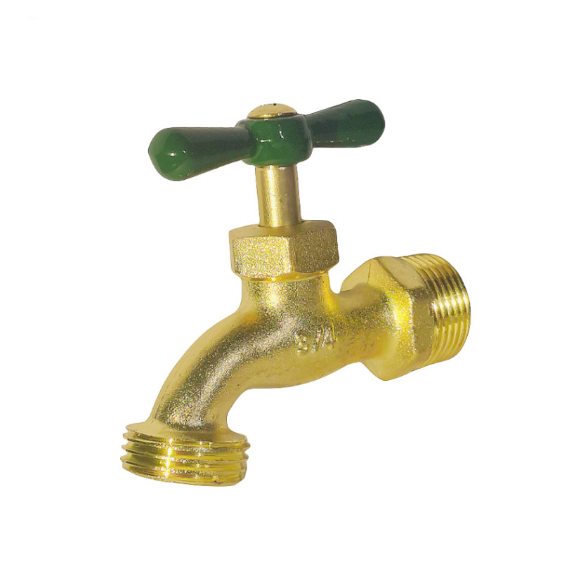 Robinet de tuyau fileté, robinet de jardin en cuivre 3/4, robinet ...