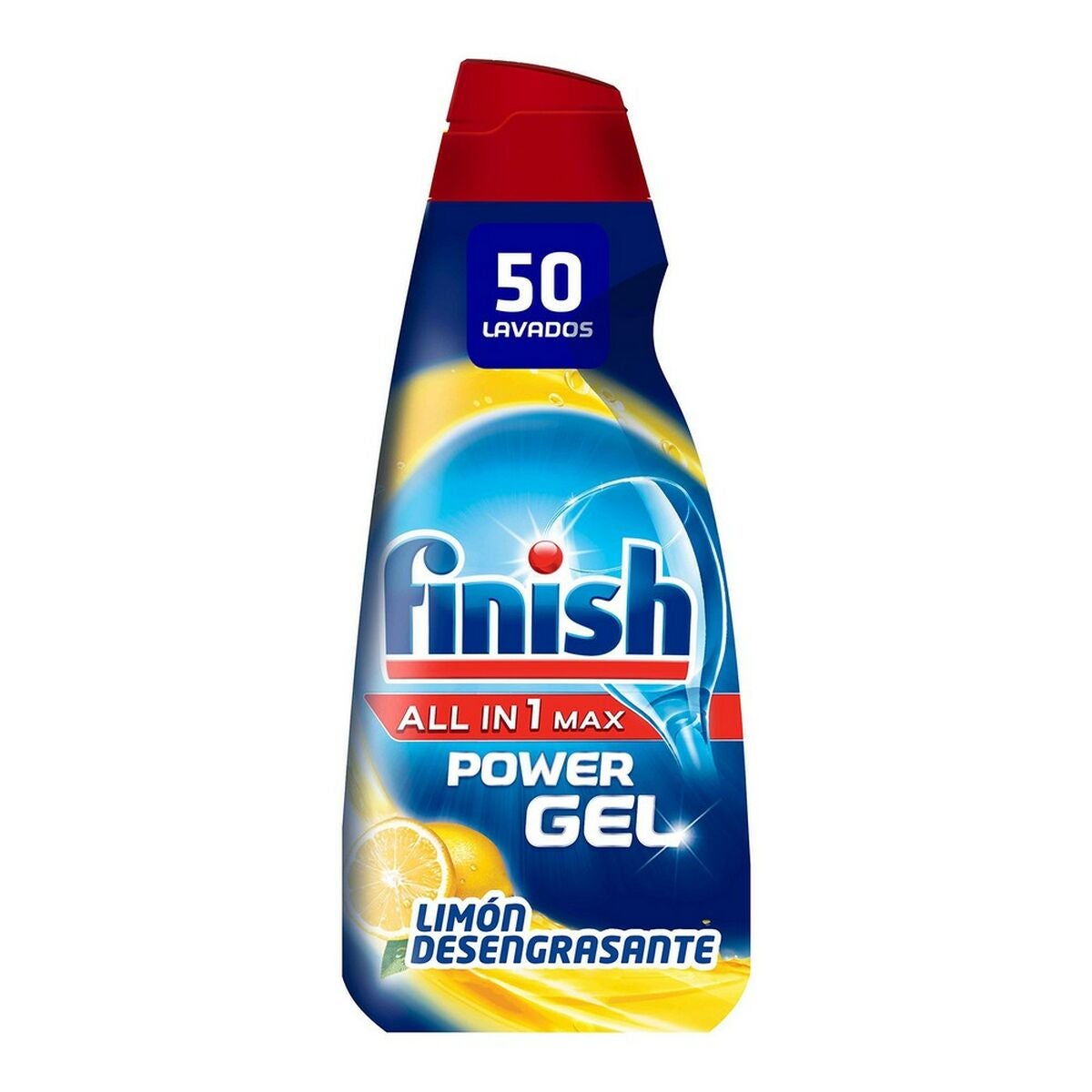 Finish All in 1 Max Power Gel, Gel Detergente para el Lavavajilla Aroma ...